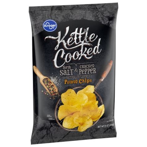 Kroger® Sea Salt And Cracked Pepper Kettle Potato Chips 8 Oz Frys