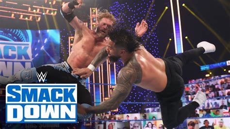 Edge Vs Jey Uso Smackdown March 19 2021 Youtube