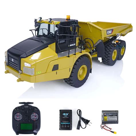 Kabolite 120 Rc 유압식 관절 트럭 6x6 원격 제어 덤퍼 자동차 투칸 트리퍼 미니 차량 모델 K960