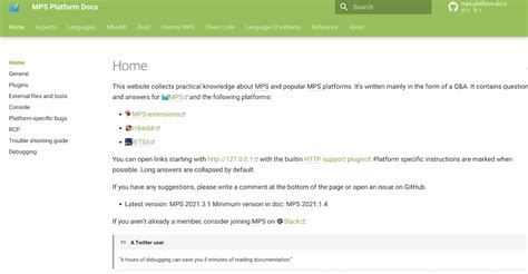 Github Mbeddrmps Platform Docs This Website Collects Practical Knowledge About Mps And