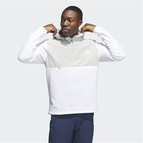 Для мужчин Одежда Белая куртка анорак с рельефным рисунком