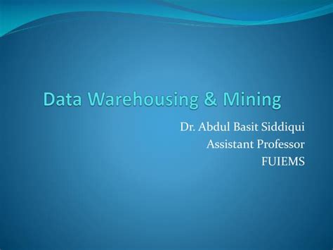 Ppt Data Warehousing And Mining Powerpoint Presentation Free Download