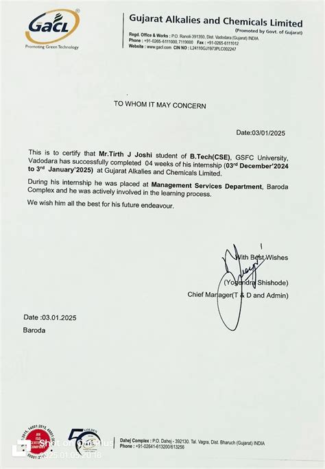 Internship Learningexperience Computerscience Gacl Gratitude