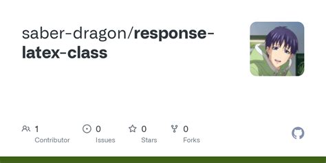 Github Saber Dragon Response Latex Class