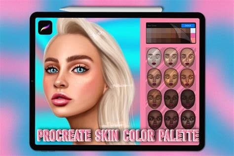 Procreate Skin Color Palette Procreate Skin Color Swatches Procreate Procreatebrushes