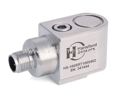 Hs 100srt1005402 Hs 100srt Side Exit 4 Pin M12 Accelerometer With