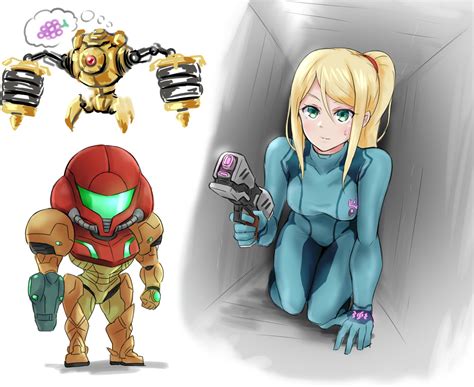 Samus Aran And Diggernaut Metroid And 1 More Drawn By Wakaba Wata