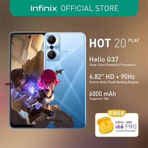 Infinix Hot 20 Play 4gb 128gb 1 Year Local Warranty Shopee