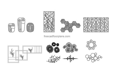 Wall Art Decor Free Cad Drawings