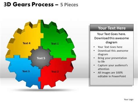 PowerPoint Layout Download Gear Process Ppt Slides