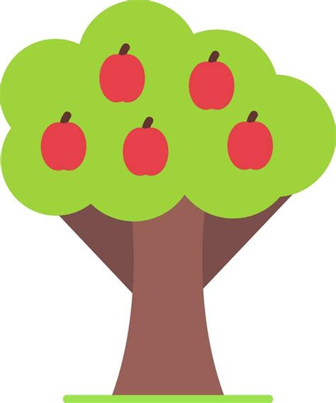 Fruit Tree Flat Icon 36894799 Vector Art At Vecteezy