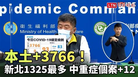 本土3766！新北1325例最多 中重症個案添12人 Youtube