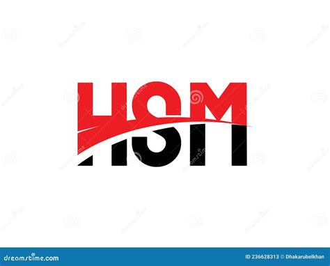 Hsm Letter Initial Logo Design Vector Illustration Stock Vector