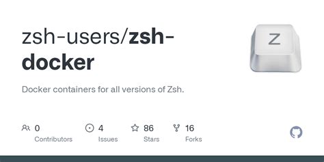Github Zsh Userszsh Docker Docker Containers For All Versions Of Zsh