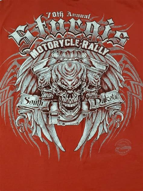 Sturgis Deadwood Motorcycle Rally South Dakota Red 70 Gem
