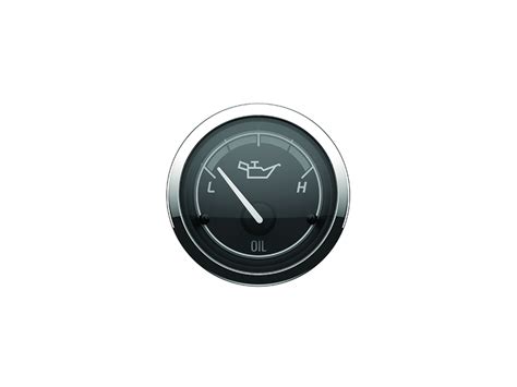 Quicksilver Analog Oil Pressure Gauge Classic L H