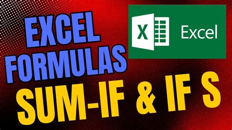 Sum If And Sum Ifs Functions In Tamil Excel Formula Fun With