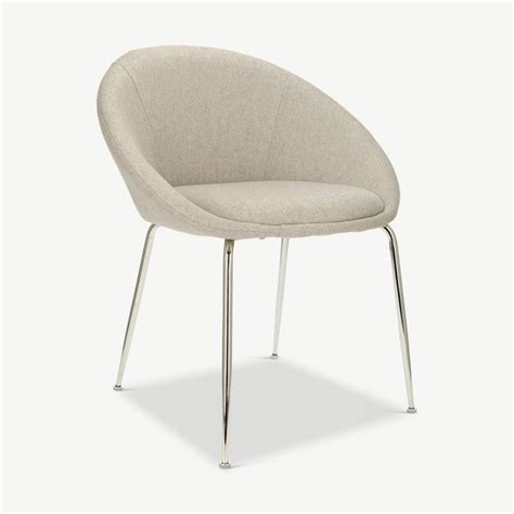 Furnicher Stanley Chaise de Salle à Manger Beige Tissu x x cm Leroy Merlin