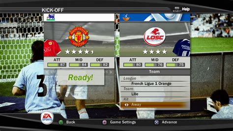 FIFA 07 (PS2) Gameplay - Manchested United vs Lille - YouTube