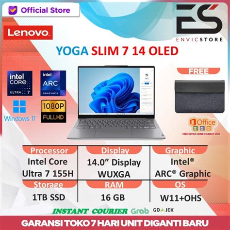 Promo Lenovo Yoga Slim OLED Touch ULTRA H GB TB W OHS EVO STANDART GRAY Cicil