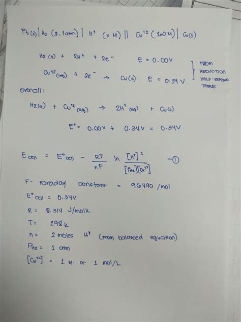 [solved] the shorthand notation for an electrochemical cell is given