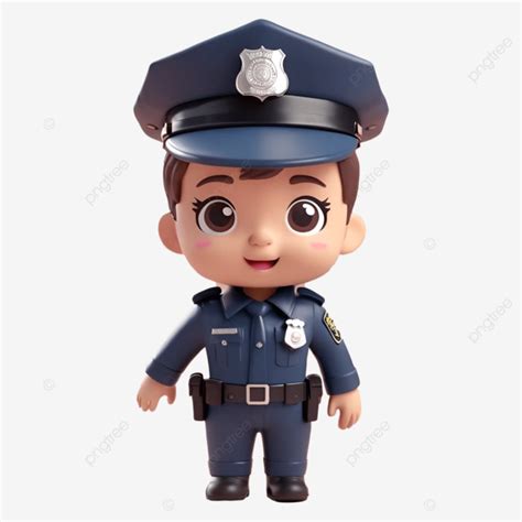 Profession Police Officer 3d Render Icons Police 3d 3d Icons