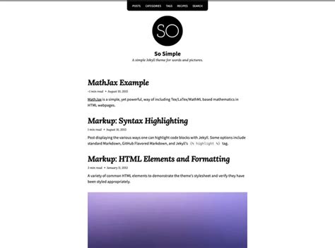 Jekyll Templates And Themes Jekyll Themes And Templates