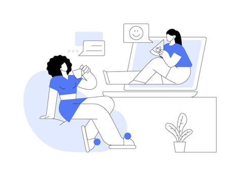 Amigos online conhecendo ilustração vetorial de conceito abstrato