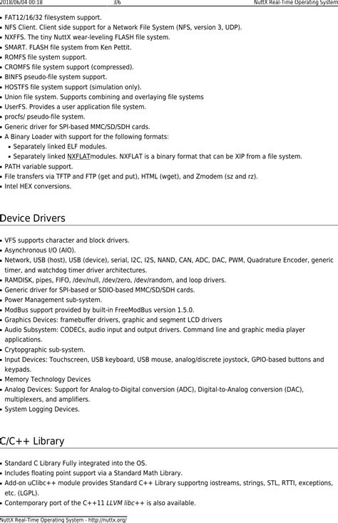 NuttX Real Time Operating System Nutt X Guide