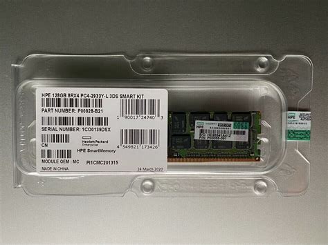 P00928 B21 P03055 091 Hpe 2s4rx4 128gb Ddr4 Pc4 2933y Lrdimm Server Ram