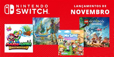 Descobre os jogos que chegarão à Nintendo Switch este mês novembro de