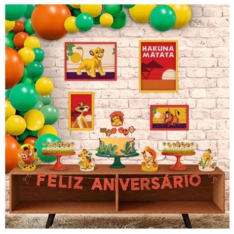 Lembrancinha Festa 1 Ano Rei Leao Casas Bahia