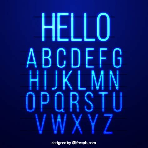 Neon Alphabet Vector At Vectorified Collection Of Neon Alphabet Vector Free For Personal Use