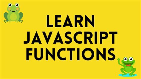 Functions In Javascript Youtube