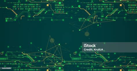 기술 및 과학 주제에 대한 추상적 배경 디지털 코드를 사용하여 다양한 테크노 세부 사항 0명에 대한 스톡 벡터 아트 및 기타 이미지 0명 Cpu 개념 Istock