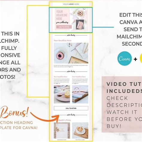 Canva And Mailchimp Template