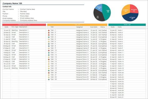 Client Tracker Excel Template Client Engagement Tracker Etsy Australia