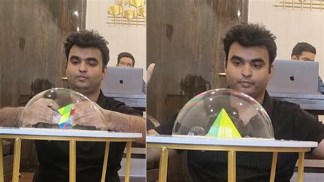 don t blink else you will miss this man s speedcubing skills viral news news18