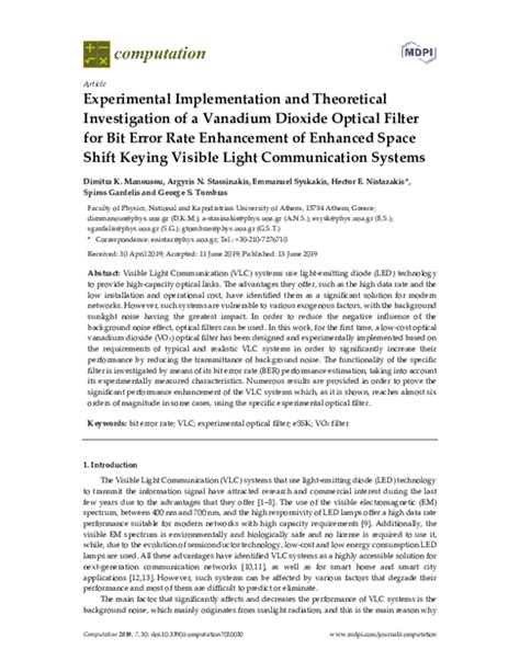 Pdf Experimental Implementation And Theoretical Investigation Of A