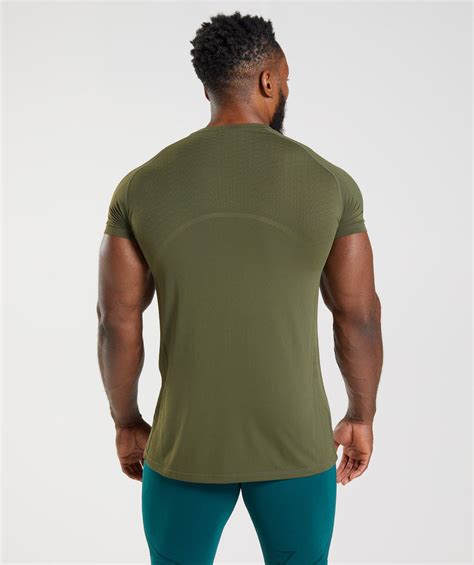 Gymshark 315 Seamless T Shirt Core Olivemarsh Green Gymshark