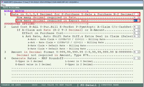 How To Enable Rate In 4 Decimal In Export Invoice In Marg Software