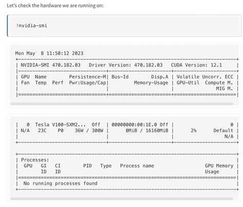 Hardware Include Nvidia Smi Output In Lectures Issue