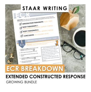 ECR Extended Constructed Response Structure Analysis BUNDLE TpT