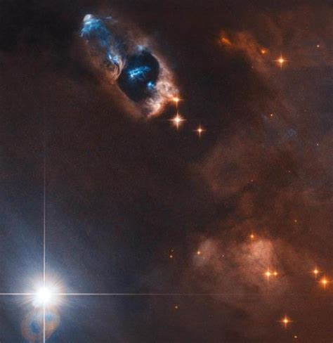 哈勃太空望遠鏡捕捉到新生恆星 呈亮藍色距地球約1000光年 每日頭條