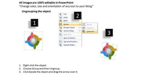 Diverging And Converging Circular Arrows Process Cycle Flow Chart