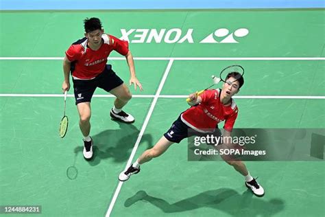 Liu Yu Chen And Ou Xuan Yi Of China Seen During The 2022 Sathio Group