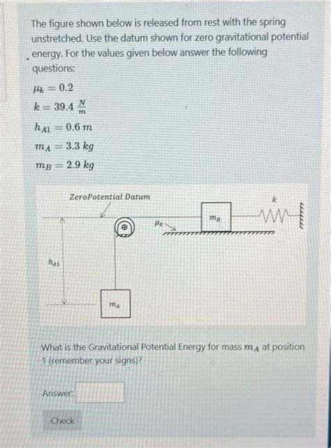 Solved What Is The Gravitational Potential At Position For Chegg