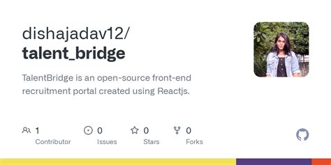 Github Dishajadav12talentbridge Talentbridge Is An Open Source