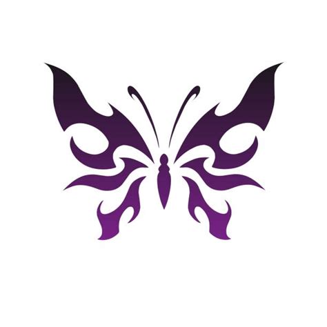 Tribal Butterfly Tattoos Designs