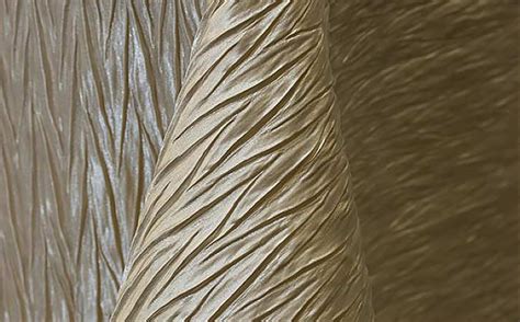 Ivory Pleated Satin
